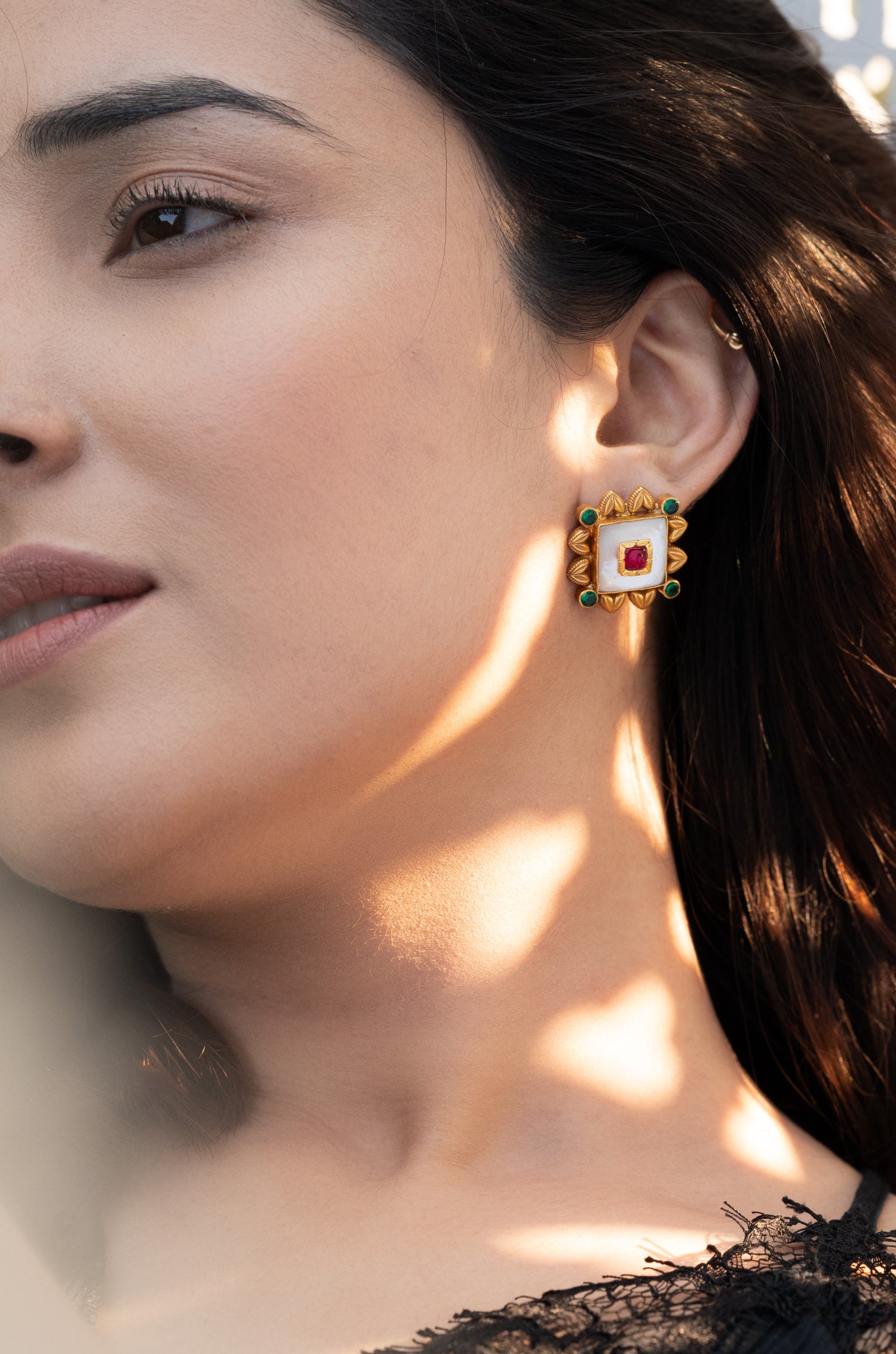 Cemren Fine Silver Studs – Do Taara