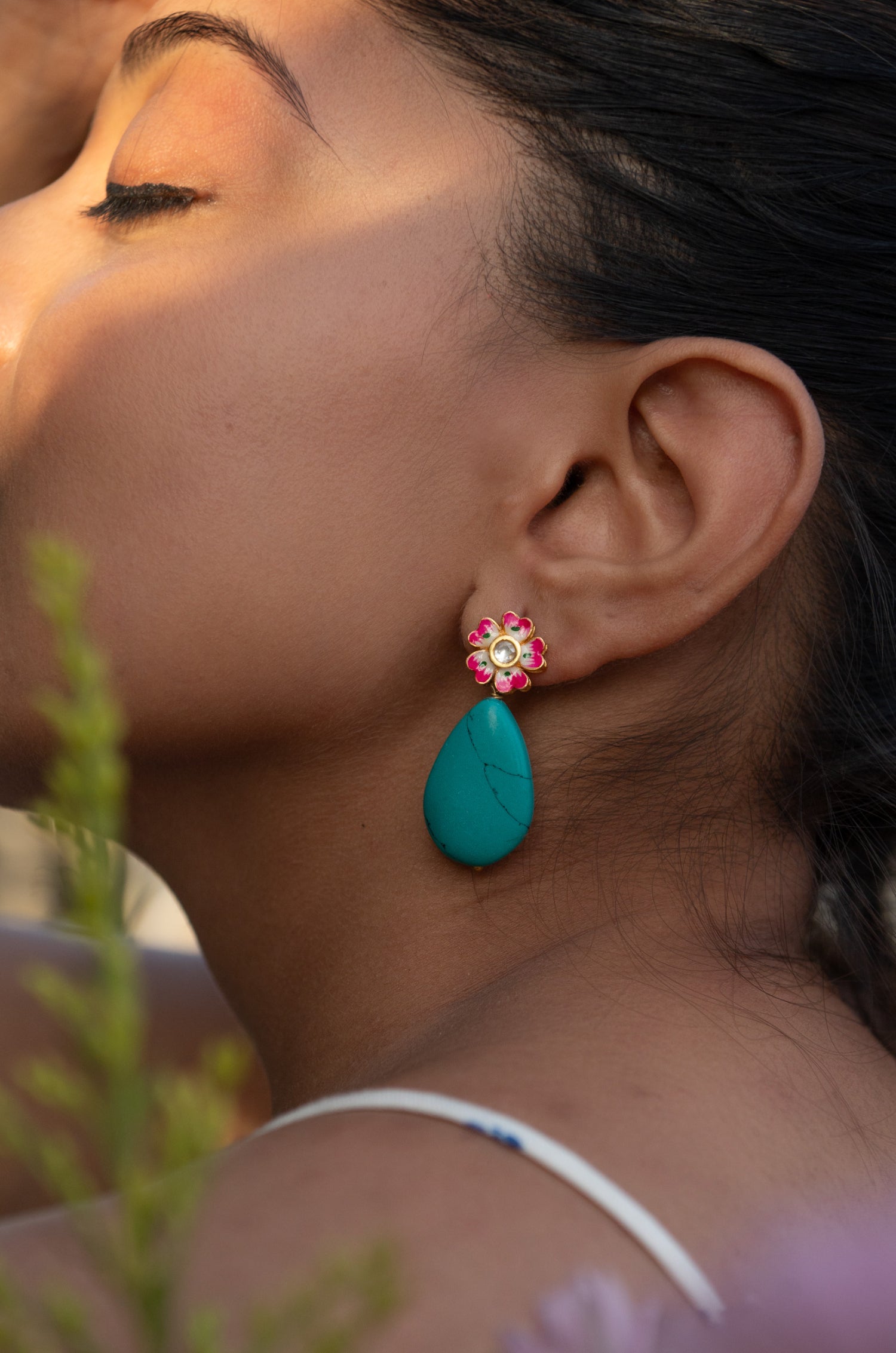 Lubena Meenakari Earrings – Do Taara